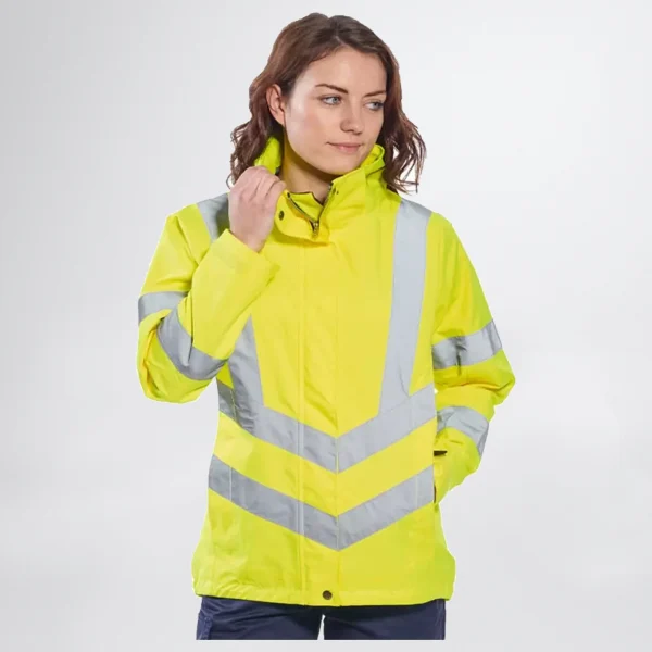 ΠΑΡΚΑ ΓΥΝΑΙΚΕΙΟ HI-VIS ΜΕ ΑΝΑΚΛΑΣΤΙΚΗ ΤΑΙΝΙΑ LW70 PORTWEST | Prime WorkWear